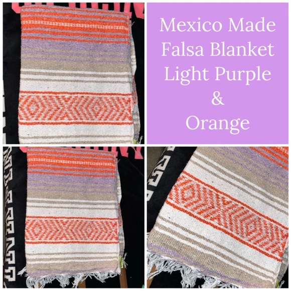 Bedding | New Mexico Made Falsa Blanket Light Purple Yellow Red 5x7 ...
